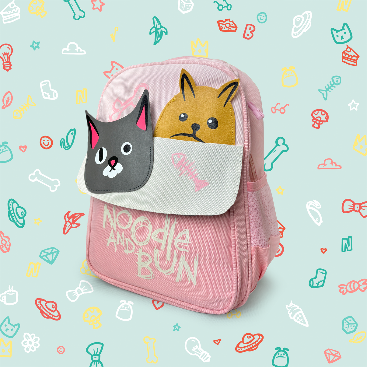 Kids Doodle Backpack - Pink – Noodle and Bun