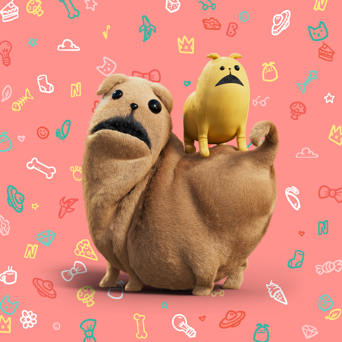 Bun Plush – Noodle and Bun